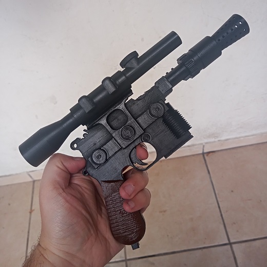 Han Solo – Heavy Blaster Pistol DL-44 – Star Wars – Modelo Simplificado ...