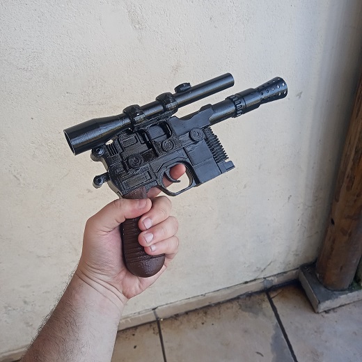 Han Solo – Heavy Blaster Pistol DL-44 – Star Wars – Modelo Otimizado ...